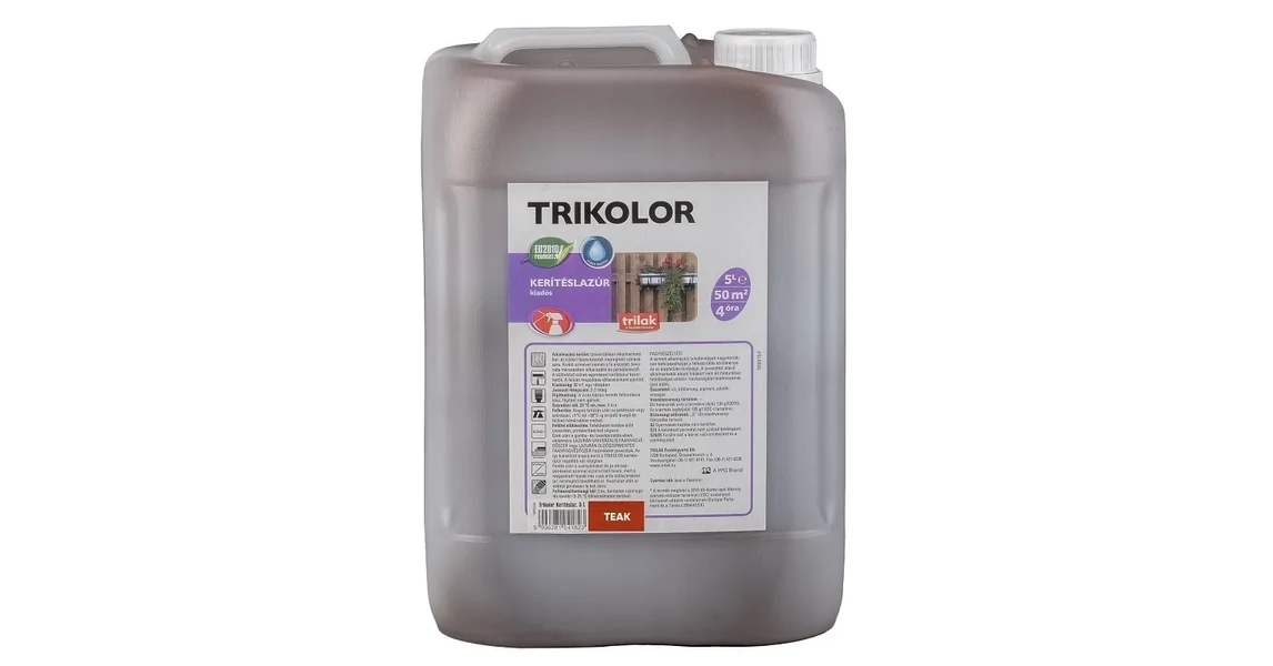 Vékonylazúrok - Trikolor Kerítéslazúr Teak 5 l
