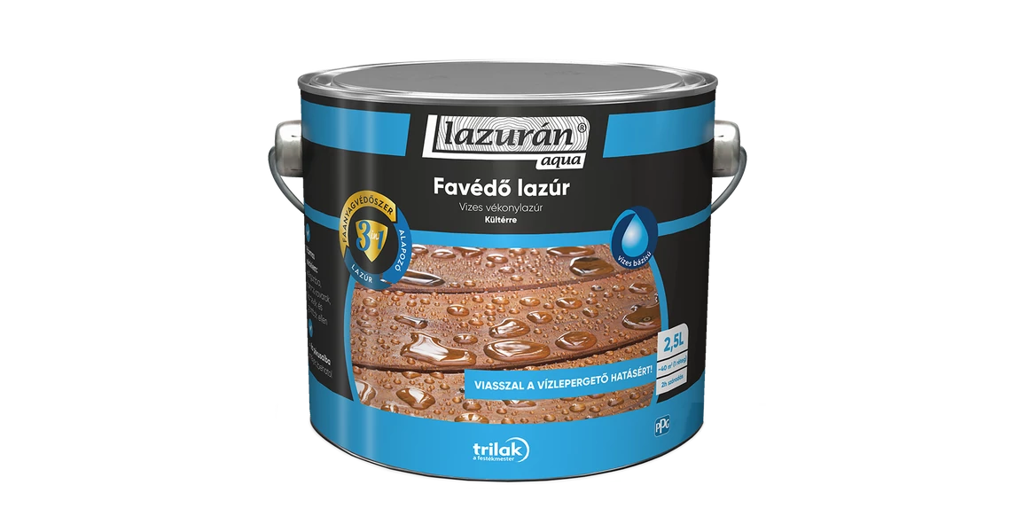 Festékpalota - PPG Trilak Kft- Lazurán Aqua Favédő Lazúr 3 In 1 Tiszafa ...